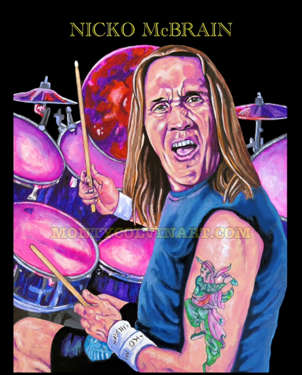 Nicko Mcbrain 1985 Nicko McBrain — Heavy Metal Perfectionist